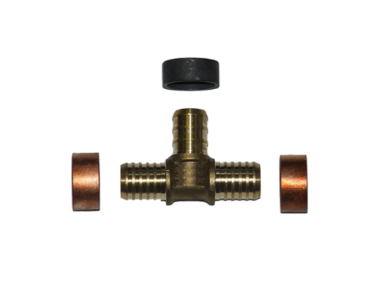 Poly-B Tees With Pex And PB Rings – Waterline Products